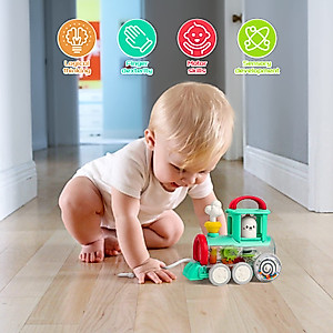 nicknack Baby Pull Toy 6 to 12 Months Toddler Pull Along Toy Train for Boys Birthday Gift Toys