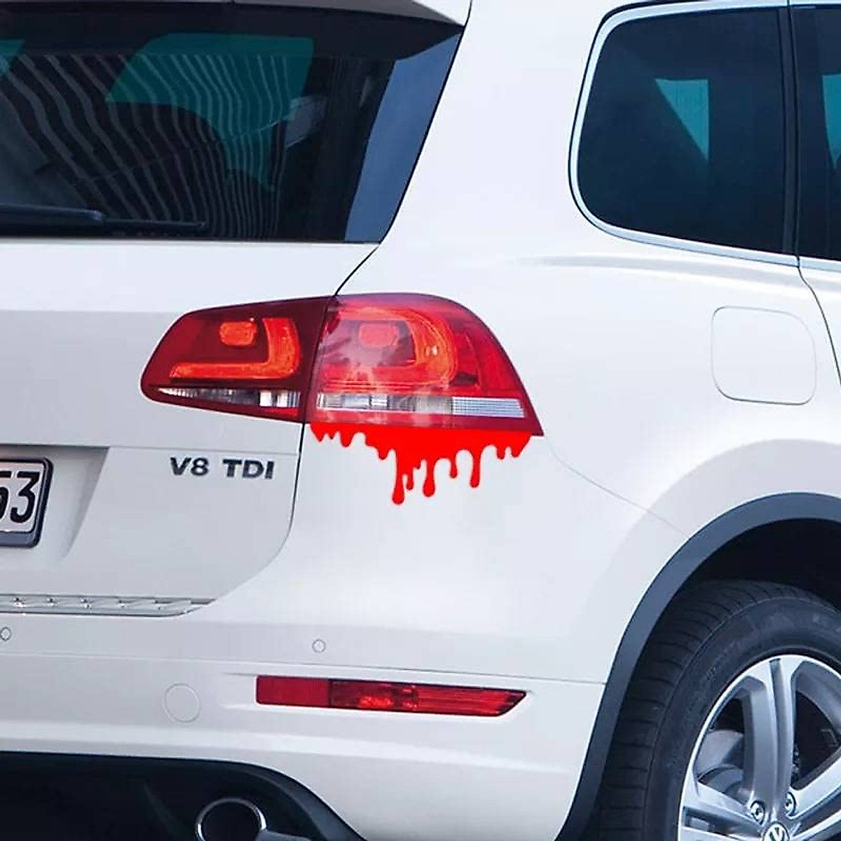 2 pcs Blood Car Light Sticker Decal, Truck, Windshield Banner Sticker, 8 inches - Car Tuning Accesories