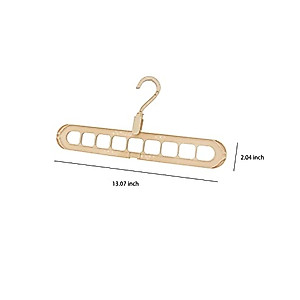 XINYIDAO 6 Pcs Magic Hanger Organizer, with 9 Slots, Multifunctional Storage Hanger, Non-Slip Hangers, Cascading Hangers, Closet Organizers and Storage