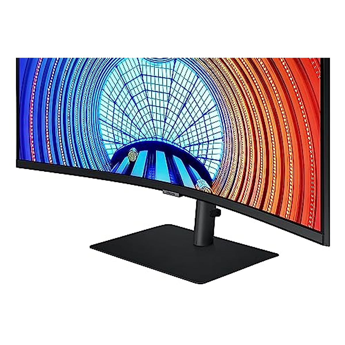 SAMSUNG 34” ViewFinity S65UA Series Ultrawide QHD Curved Monitor, HDR10, 100Hz, 350 nit, USB- C, Adjustable Stand, Intelligent Eye Care, LS34A650UBNXGO, Black