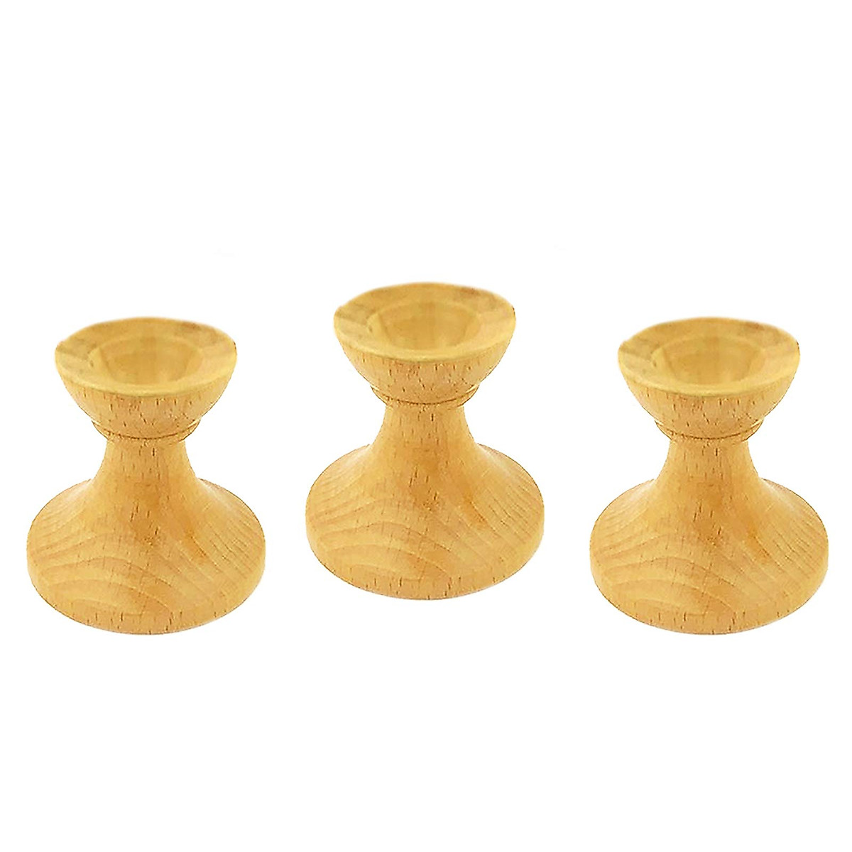 Needzo Pysanky Egg Holder Set of 3 for Wooden Egg Display - 2 Inch Tall