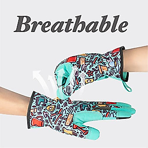 toolant Gardening Gloves for Women, Thorn Proof Garden Gloves for Yard Work, Breathable and Touchscreen, Gift for Gardeners, Medium