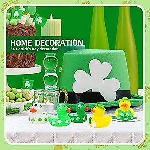 20 PCS St. Patrick's Day Rubber Ducks Assortment 5 Styles Shamrock Ducks,2 Inch Rubber Ducks for Kids,St. Patrick's Day Rubber Ducks in Bulk