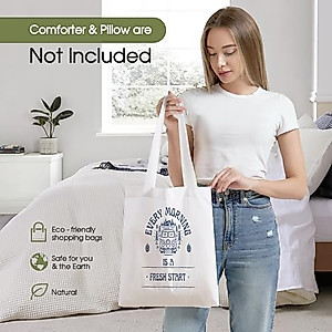 Grassix Waffle Weave Duvet Cover Queen Size 100% Cotton Duvet Cover Set with Zipper Closure Soft Breathable Textured Bedding Set for All Seasons, Comforter Cover Cream White 90"x90"