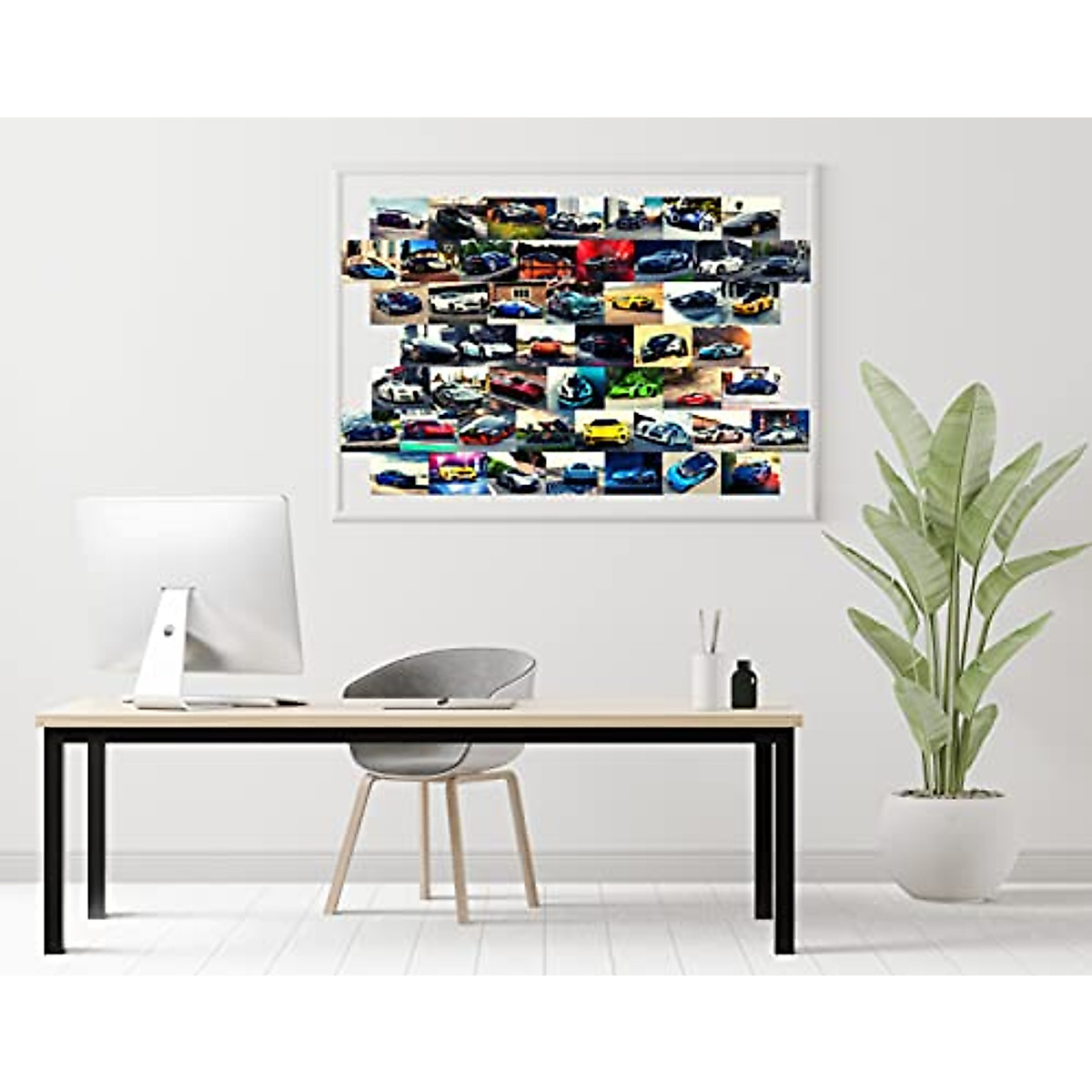 LIYA 50PCS Car Aesthetic Pictures Wall Collage Kit, Sports Car Wall Decor, Teen Boy Room Decor, Posters for Boys Room, Bedroom Wall Decor, Trendy Wall Prints Kit, Boys Room Decor, Car Small Posters for Teen Boys Men Guys Room Dorm Bedroom Decor Wall Art S