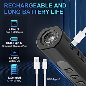 Dog Bark Deterrent Devices, Anti Barking Device for Dogs Training & Behavior Aids, Rechargeable Ultrasonic Dog Bark Control Devices with Digital Display, Portable Dog Training Tools for Indoor Outdoor