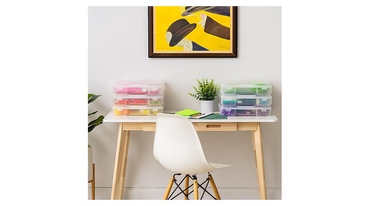 IRIS Portable Scrapbook Case 12x12 – Durable Storage for Crafts