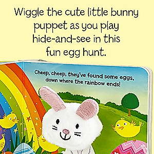 Hippity, Hoppity, Little Bunny - Finger Puppet Board Book for Easter Basket Gifts or Stuffer Ages 0-3