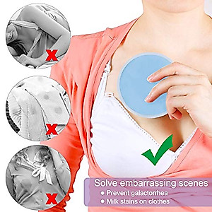 Breast Pads, 16 Pack Bamboo Nursing Pads for Breastfeeding Reusable Washable Nipple Covers with Laundry Storage Bag