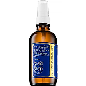 Ancient Greek Remedy Organic Face and Body Oil for Dry Skin, Hair, Hands, Cuticles and Nails Care. Olive, Lavender, Almond, Vitamin E and Grapeseed Oils. Natural Moisturizer for Women, Men 4oz