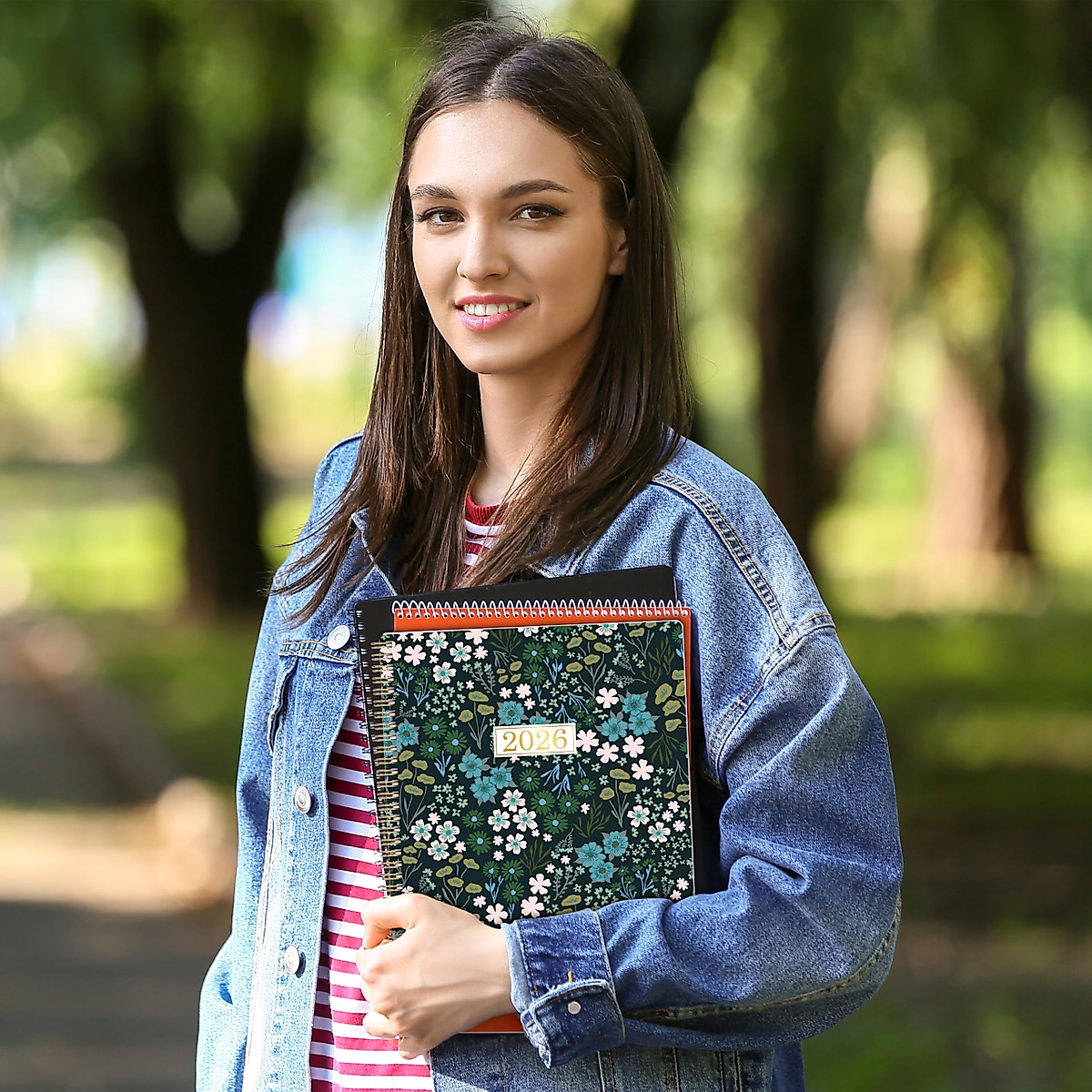 2023 Planner - Planner 2023, 2023 Planner Weekly and Monthly, January 2023 to December 2023, 6.3’’ × 8.4’’, 12 Monthly Tabs, Strong Twin-Wire Binding, Inner Pocket, Elastic Closure