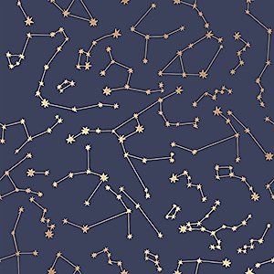 Novogratz x Tempaper Navy Constellations Removable Peel and Stick Wallpaper, 20.5 in X 16.5 ft, Made in the USA