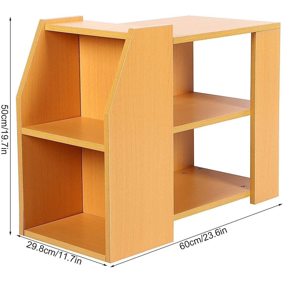 3 Tier Modern Bookshelf Storage Rack Sofa Side Table for Living Room Home Office Furniture