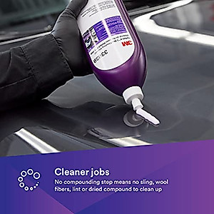 3M Perfect It 1 Step Finishing Material, 33039, for Paint Finishing Cars, Trucks, and Other Painted Surfaces, 32 fl oz, 6/Case, Purple