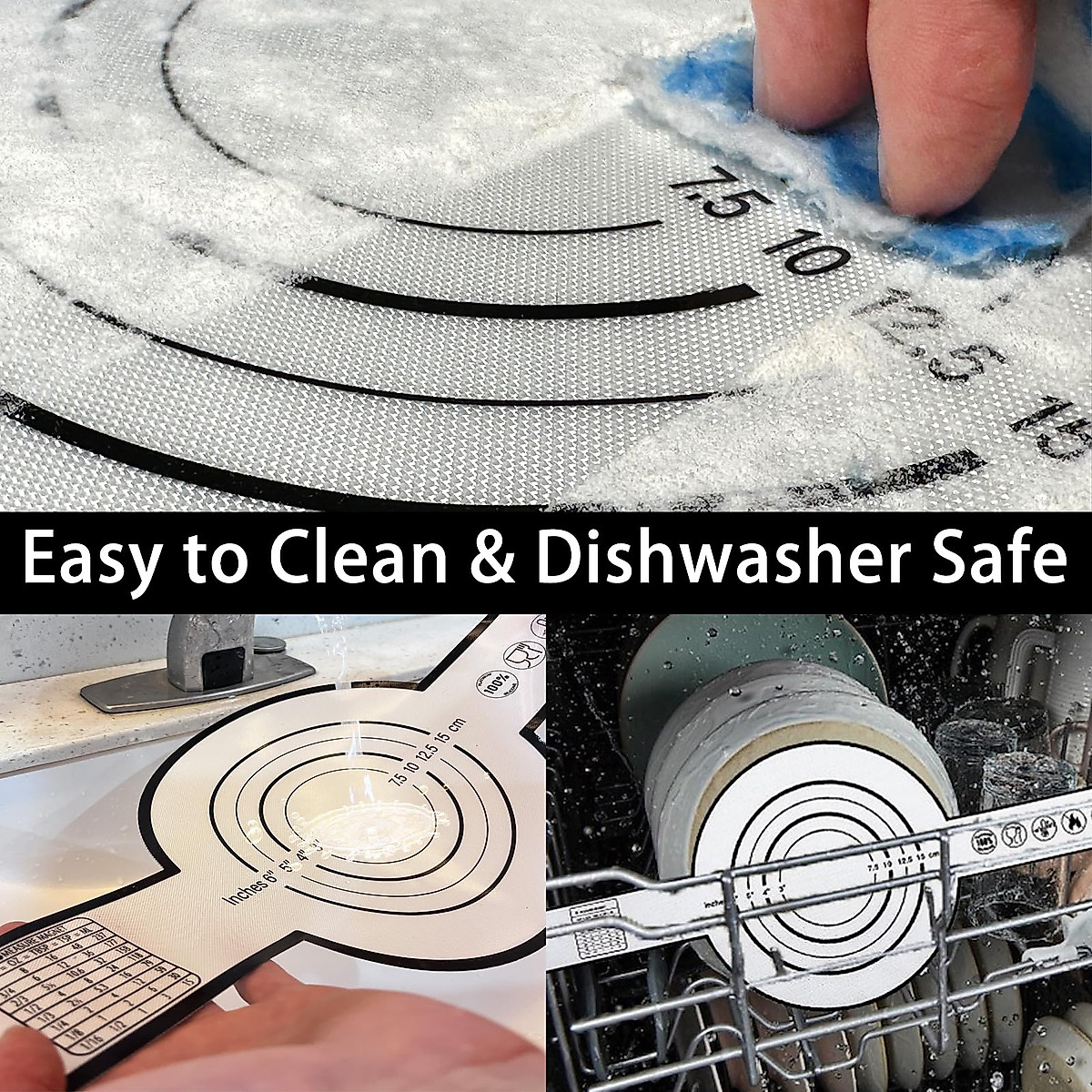 2 Pcs Silicone Bread Sling for Dutch Oven with Long Straps, Non-stick & Easy to Clean Reusable Bread Baking Mat, Heat Resistant Dutch Oven Liners for Placing Sourdough Bread