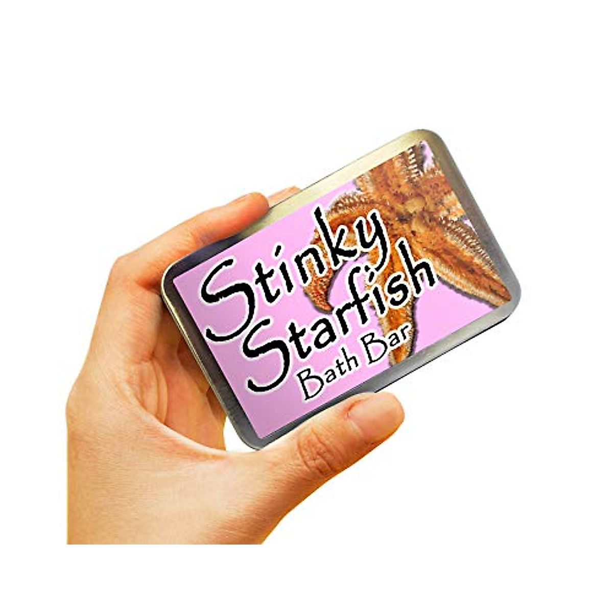 Gears Out Stinky Starfish Bath Bar - Funny Starfish Design - Novelty Bath Soap for Women - Pink Soap - Handcrafted - Made in the USA