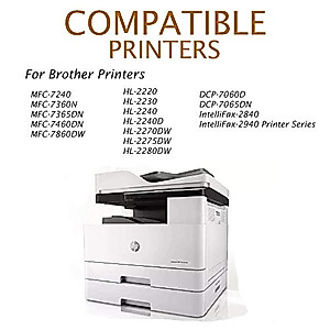 4 Pack (Black) Compatible MFC-7365DN MFC-7460DN Laser Printer Cartridge Replacement for Brother TN450 TN420 Toner Cartridge