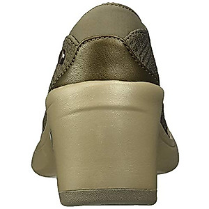 Bzees Women's Electric Shoe, light brown boxed geo print, 9 W US