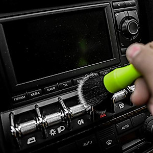 Grime Grabber Detailing Soft Synthetic Bristle Brushes for Automotive Interior Cleaning (Small)