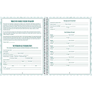 Information My Family Needs to Know Organizer