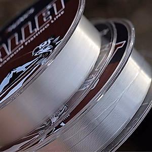 RUNCL 100% Fluorocarbon Fishing Line, 50Yds 2-80LB, High Sensitivity, Abrasion Resistance, Invisible Underwater, Sinks Faster, for Freshwater, Saltwater, Ice Fishing