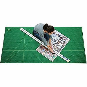 ALVIN Cutting Mat Professional Self-Healing 18" x 36" Model GBM1836 Green/Black Double-Sided, Gridded Rotary Cutting Board for Crafts, Sewing, Fabric - 18 x 36 inches