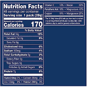 PLANTERS Salted Peanuts, 1 oz. Bags (48 Pack) - Snack Size Peanuts with Sea Salt & Simple Ingredients - Convenient Snacking - On the Go Snacks - Kosher