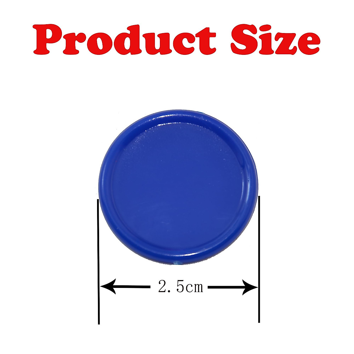 Smartdealspro 300pcs 1 Inch 10 Colors Opaque Plastic Learning Counters Counting Mini Poker Chips Game Tokens (with Edge)