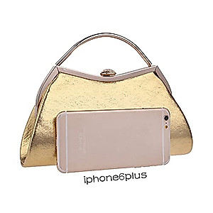 AAOTE Evening Bag Elegant Evening Bag Banquet Clutch Handbag Women Shoulder Bag Wedding Party Bag (Color : Red, Size : Small) (Color : Black, Size : Small)