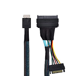 Xiwai Oculink SFF-8611 to U.2 U.3 SFF-8639 NVME PCIe PCI-Express SSD Cable for Mainboard SSD