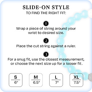 Lokai Silicone Beaded Bracelet for Clean Water Cause Charity - Medium, 6.5 Inch Circumference - Jewelry Fashion Bracelet Slides-On for Comfortable Fit for Men, Women & Kids