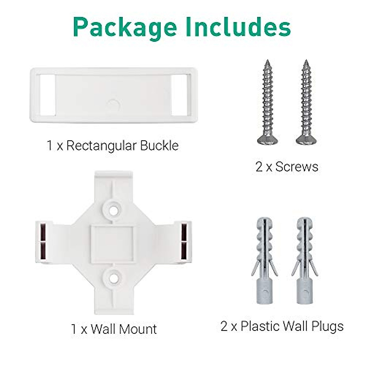GL.iNet WiFi Router Holder Wall Mount with Screws, Compatible with GL-AR150, GL-AR150-Ext, GL-AR300M, GL-AR300M-Ext, GL-MT300N-V2 Mini Router, Networking Device Bracket, Easy to Install (White)