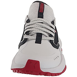 PUMA Men's Gs.One Golf Shoe, White/Navy Blazer/Ski Patrol, 11