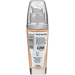L'Oreal Paris True Match Lumi Healthy Luminous Makeup, C4 Shell Beige, 1 fl; oz.