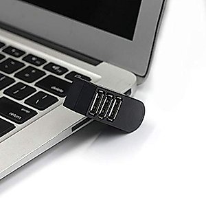 Lysee HDMI Cables - Portable 270 Degree Rotatable High Speed 3 Ports USB HUB 2.0 USB Splitter Adapter for Notebook Tablet Computer PC Peripherals - (Length: as pic)