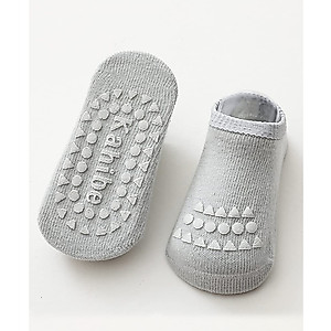 Unisex Toddler Non Slip Knee Pads and Socks Sets for Baby Boy Girls' Crawling Learn to Walk 6-15 Months