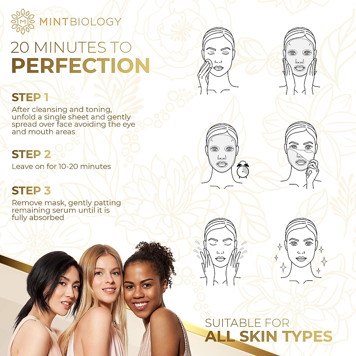 Korean Sheet Mask | AGELESS Advanced Nutrient Locking Korean Skin Care Masks | Astaxanthin & Collagen Face Mask for Women | Nourish, Hydrate & Soften Lines & Wrinkles Spots | Cruelty Free Facial Masks