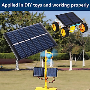 10Pcs Epoxy Solar Panel 3V 150mA Mini Polycrystalline Solar Cell Panel Module DIY for Solar Battery Charger 55mmx60mm 3V Solar Cells