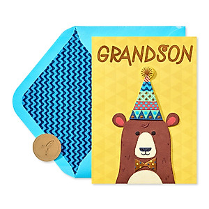 Papyrus Birthday Card for Grandson (Big Bear Hug)