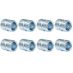Coufce 8 PCS 3/4 Inch / 19mm Diameter Metal Rack Connector, Coarse Thread 0.035"/ 0.9mm Thick Shelving Connectors, Pole Connector, Wire Shelf Pole Connectors for Shelf Unit, Wire Rack Shelving
