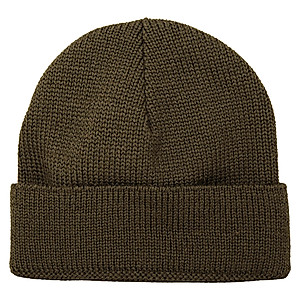 WOLVERINE Unisex Performance Beanie-Durable for Work and Outdoor Adventures (One Size Fits Most), Wool Watch-Dark Olive