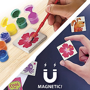 Creative Kids Magnetic Mini Tile Art - Make Your Own 10 Fridge Magnets