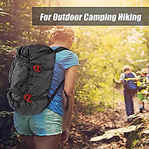 Alomejor Rock Climbing Bag Foldable Water proof Rock Climbing Bag Mountaineering Shoulder Backpack for Outdoor Camping Hiking(22 * 22 * 5cm Black)