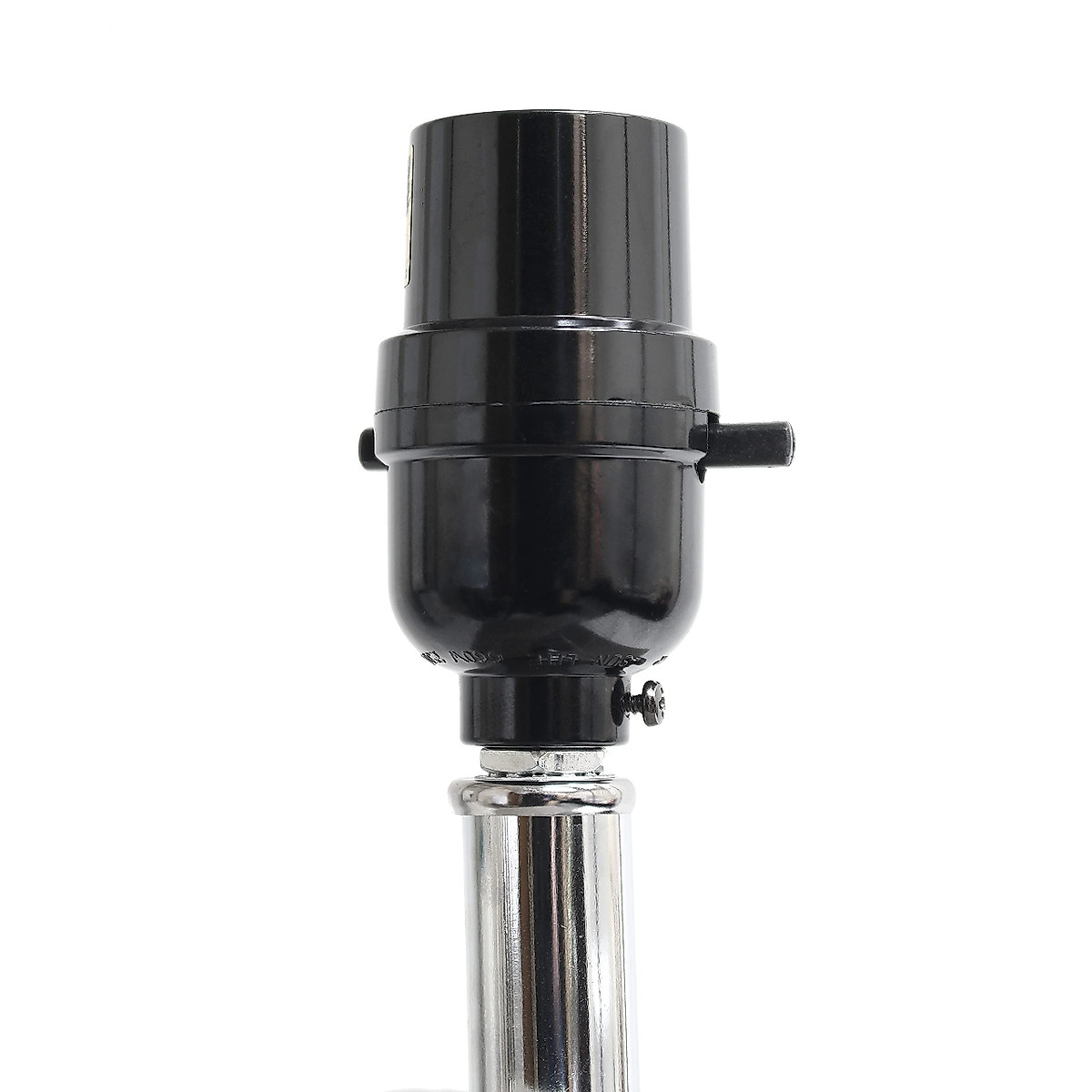 Elegant Designs LT1053-WHT Modern Leather Table Lamp with USB and White Fabric Shade, White