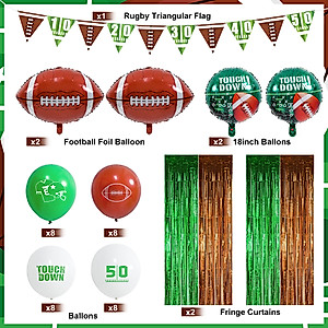 39PCS Football Party Decorations Football Party Supplies for Football Theme Decoration