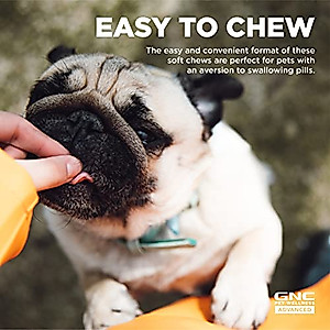 GNC for Pets Advanced Bundle of Nerves Dog Supplements - Dog Chew, Dog Calming Supplements, Digestion Supplements for Dogs - 90 Count Soft Chew Dog Supplements for Calming and Digestive Support