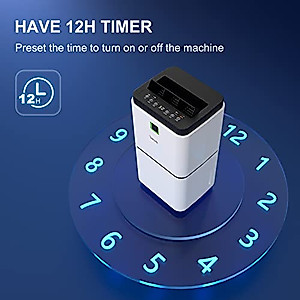 Lienuis 25 Pints Dehumidifiers for Home and Basements, Large Room, Bedroom, Bathroom, 2000 Sq. Ft. Dehumidifier with Drain Hose and Water Tank, Auto or Manual Drainage, 12H Timer, Auto Defrost, Child Lock