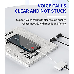 USB C to 3.5mm Headphone and Charger OTG Adapter TypeJack AUX dongle Audio Splitter for Samsung Galaxy LG Power Charging Thunderbolt 3.0 for MacBook Pro/Air4 2020 for ipad Camera Connector Converter