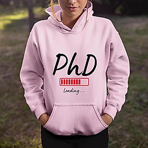 Phd Loading humor design Gray and Muticolor Unisex Hoodie