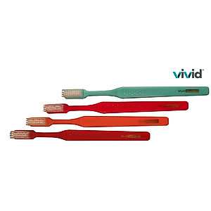 Vivid SensiGlo Premium Adult Toothbrushes with Multi-Tuffed Dupont Tynex Filaments – Super Soft Bristles for Sensitive Gums – For Plaque Removal – Pack of 72